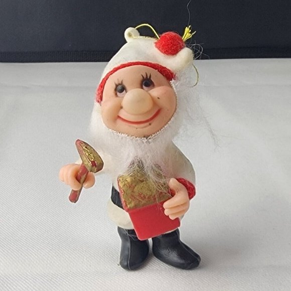 Unbranded | Holiday | Vintage Pixie Elf Santas Helper Plastic Ornament Made In Hong Kong ...